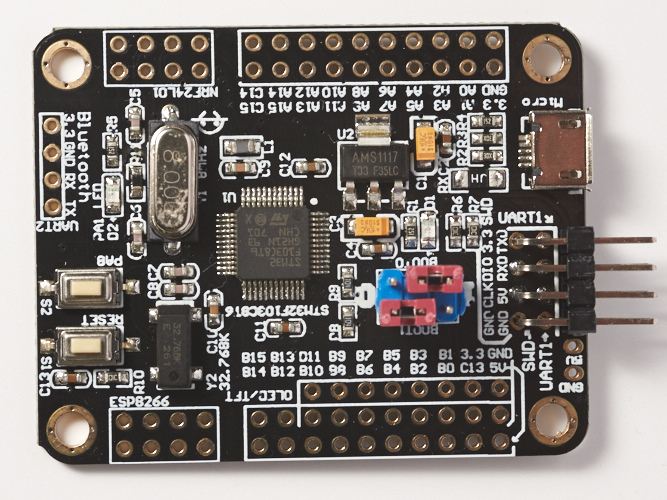 ebay 103c8t6 oled, nrf24, esp8266 + empty pads - Spark Logic