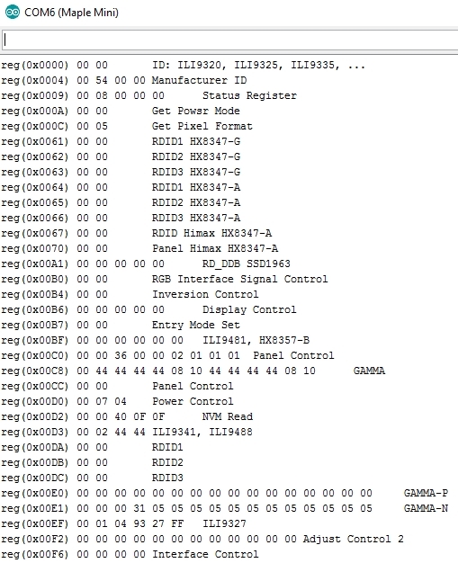 STM32F103C8 & TFT (ili9325) - Spark Logic