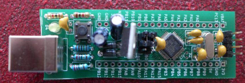 Nearly Thru Hole Devboard For Stm32f104 Compatible With Bluepill Spark Logic 