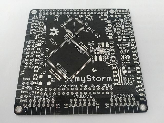 myStorm - an STM32Fxxx ARM supported FPGA board - Spark Logic